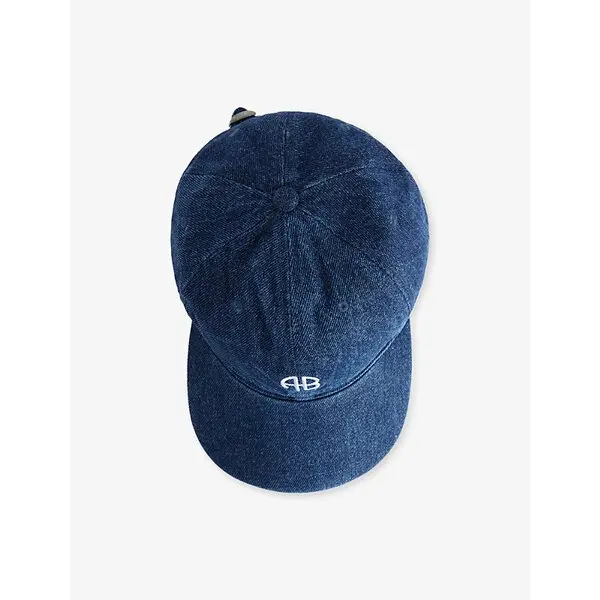 ANINE BING Jeremy Logo-embroidered Denim Baseball Cap