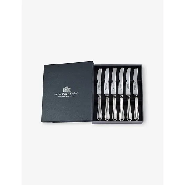 ARTHUR PRICE Britannia 6-piece Silver-plated Tea Knife Set