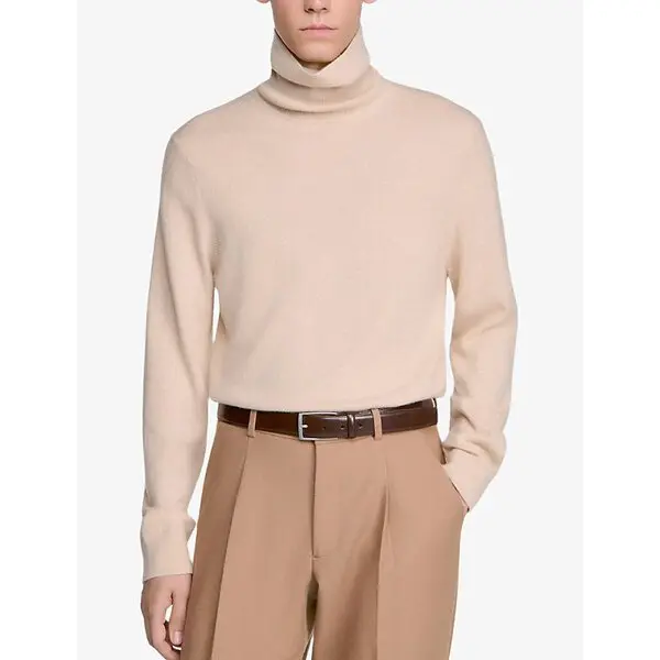 Sandro Glazed Leather Belt