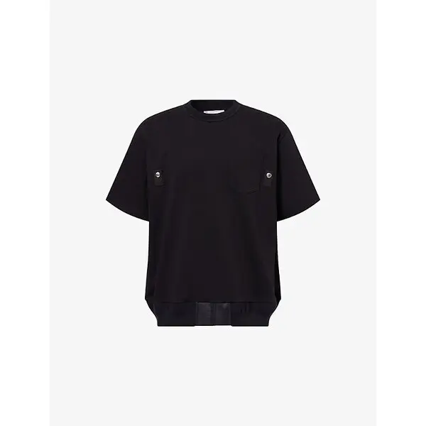 Sacai Patch-pocket Short-sleeve Cotton T-shirt
