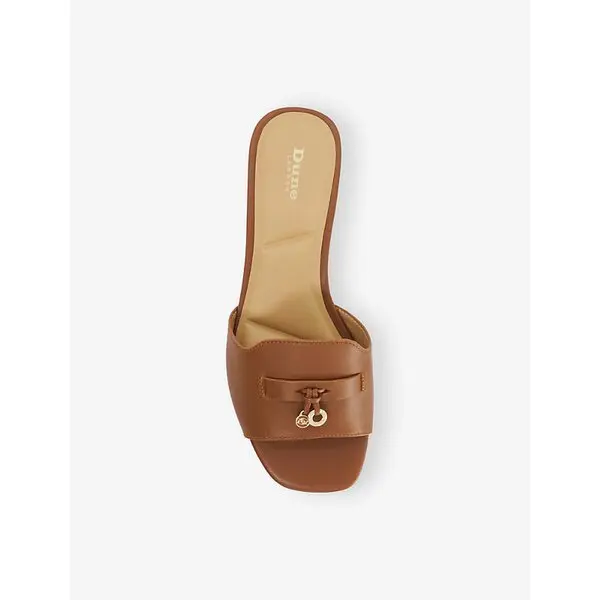 DUNE Lindo Leather Slides