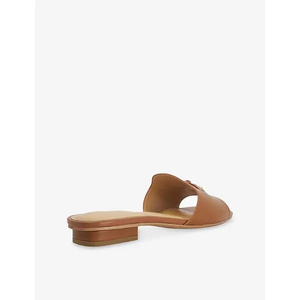 DUNE Lindo Leather Slides