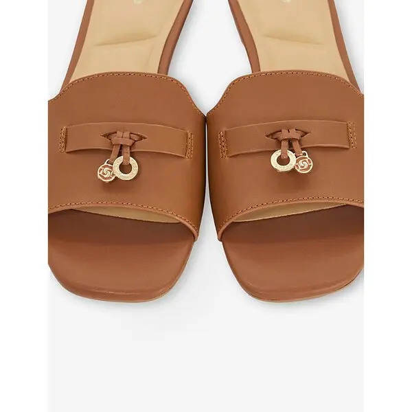 DUNE Lindo Leather Slides