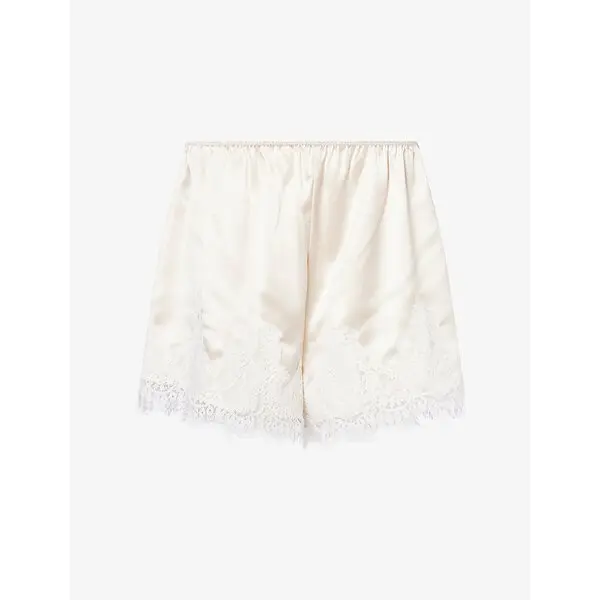Dissh Lace Trim Satin Shorts