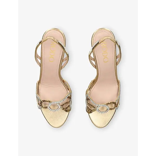 Rodo Pearle 75 Crystal-embellished Slingback Sandals