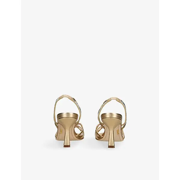 Rodo Pearle 75 Crystal-embellished Slingback Sandals
