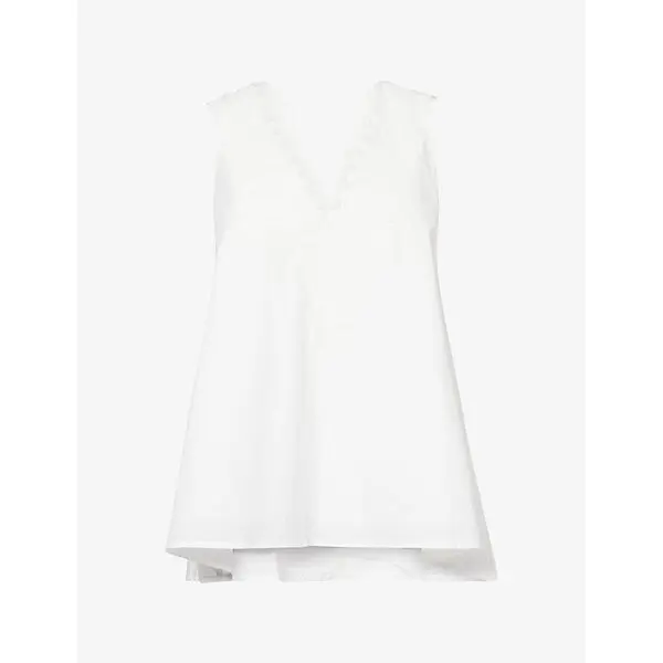 Dissh Annabel Lace-trim Cotton-blend Top
