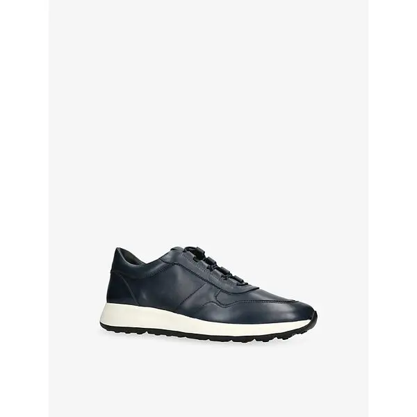 TOD'S Leather Lace-up Trainers - Navy