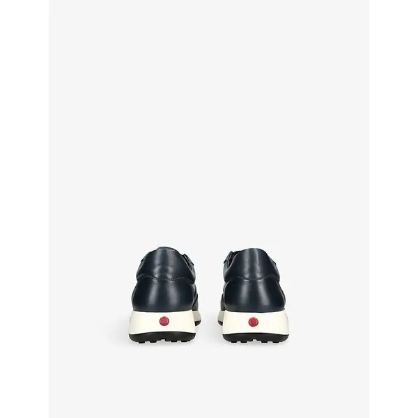 TOD'S Leather Lace-up Trainers - Navy