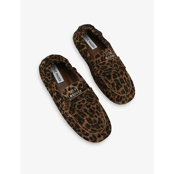Steve Madden Newbury Leopard Print Suede Loafers