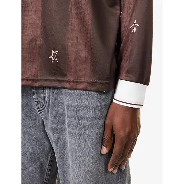 NAHMIAS Scribble Long-sleeve Jersey Top