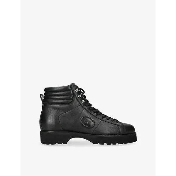 Valentino Garavani Leather Lace-up Combat Boots