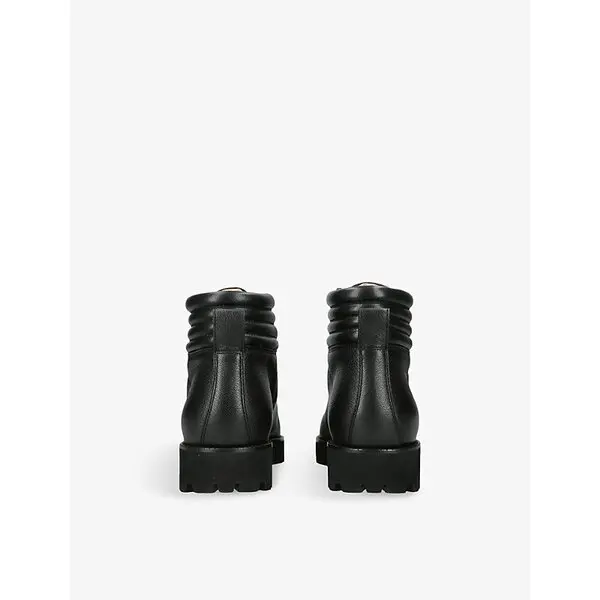 Valentino Garavani Leather Lace-up Combat Boots
