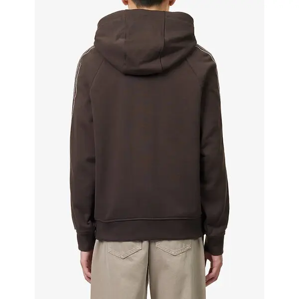 Emporio Armani Tape Zip-up Cotton Hoody