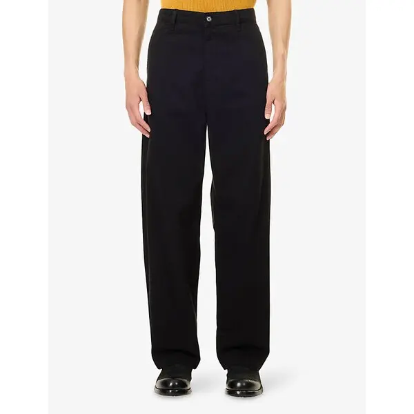 FRAME Relaxed-fit Cotton-canvas Chino Trousers