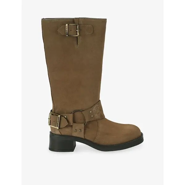 Steve Madden Bonetta High-leg Suede Boots - Taupe