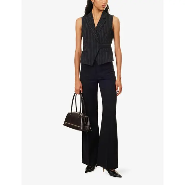 ME+EM Pinstripe Wool-blend Waistcoat
