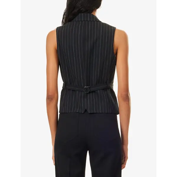 ME+EM Pinstripe Wool-blend Waistcoat