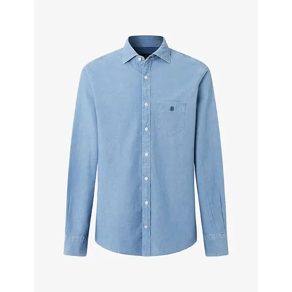 HACKETT Heritage Classic-fit Chambray Cotton Shirt