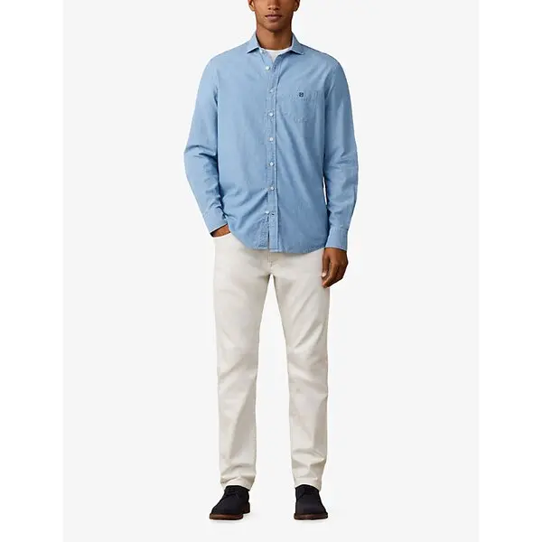HACKETT Heritage Classic-fit Chambray Cotton Shirt