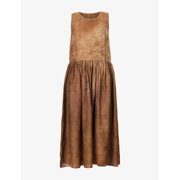 UMA WANG Ardal Sleeveless Woven Midi Dress