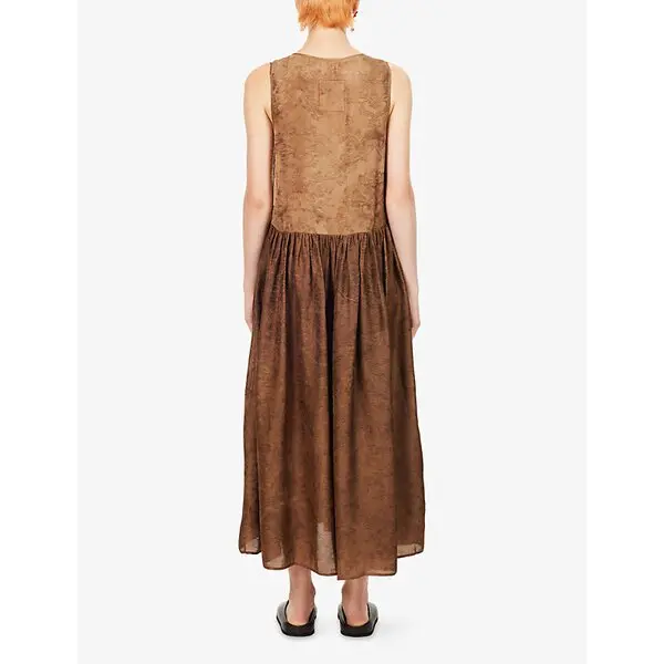 UMA WANG Ardal Sleeveless Woven Midi Dress