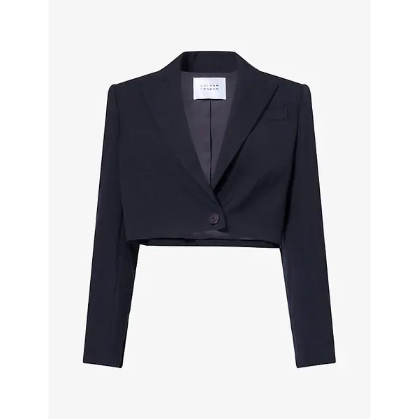 Galvan Cropped Twill Jacket