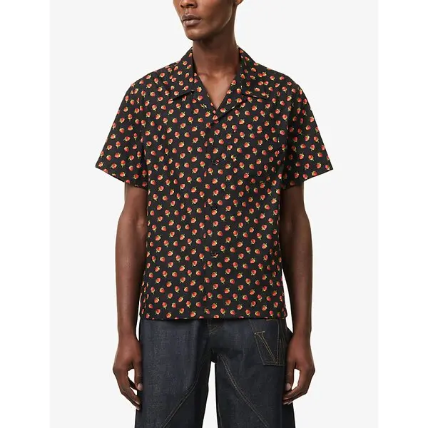JW Anderson Camp-collar Short-sleeve Cotton Shirt