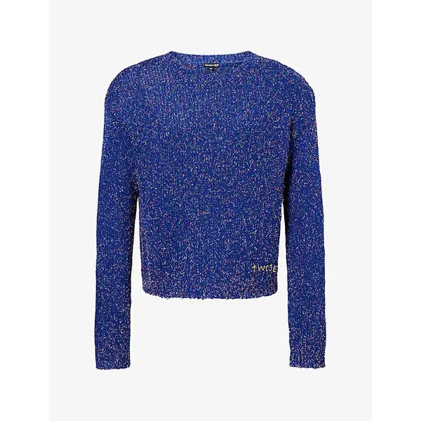 TWOJEYS Boogie Speckled-knit Cotton-blend Jumper