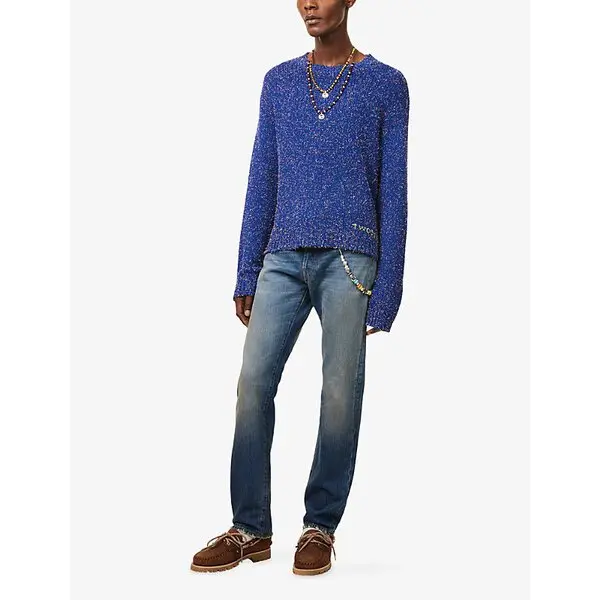 TWOJEYS Boogie Speckled-knit Cotton-blend Jumper