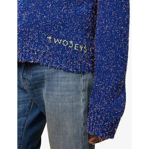 TWOJEYS Boogie Speckled-knit Cotton-blend Jumper