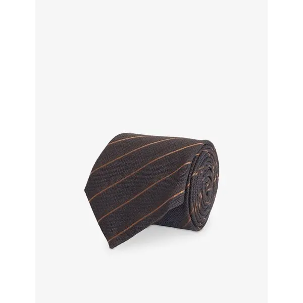 Corneliani Striped Silk Tie