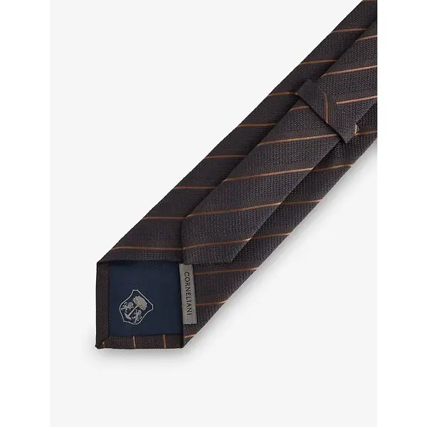 Corneliani Striped Silk Tie