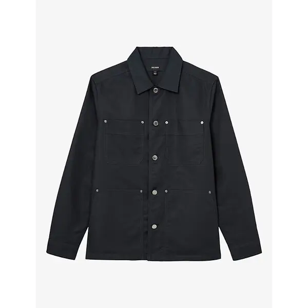 REISS Yorker Four-pocket Cotton-twill Jacket