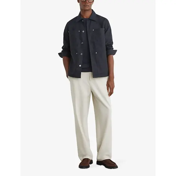 REISS Yorker Four-pocket Cotton-twill Jacket