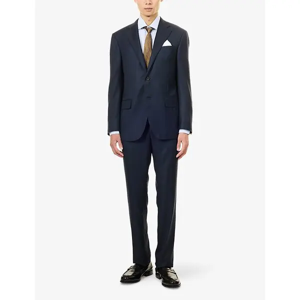 Corneliani Window Pane Check Cotton Shirt