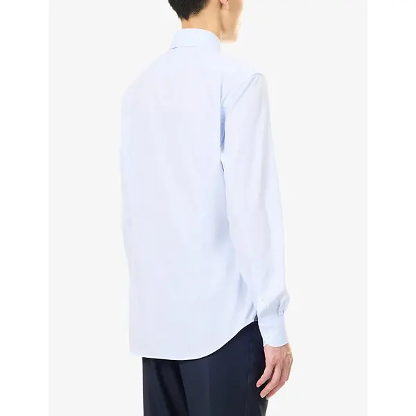 Corneliani Window Pane Check Cotton Shirt