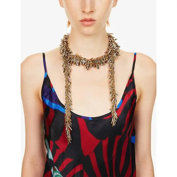 Dries Van Noten Beaded Chain Necklace