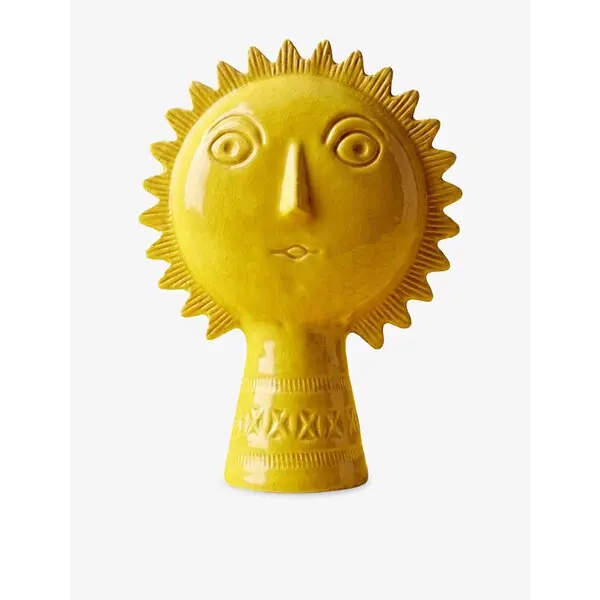 BITOSSI CERAMICHE Rimini Blu Ceramic Sun Figure 21cm - Yellow