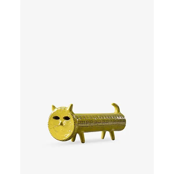 BITOSSI CERAMICHE Cat Glazed Ceramic Figurine 35cm