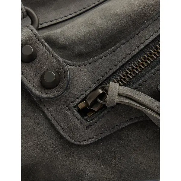 Balenciaga Le City Medium Suede Shoulder Bag