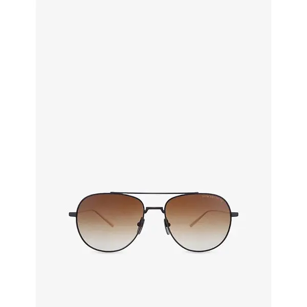 Dita D4000440 Artoa 79. Pilot-frame Metal Sunglasses - Black