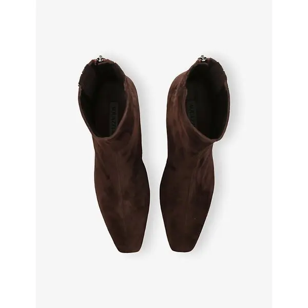 AQUAZZURA Saint Honore 35 Suede Ankle Boots
