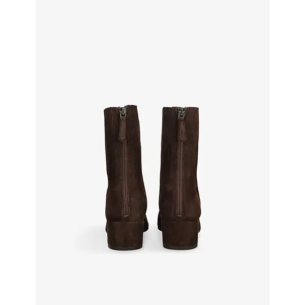 AQUAZZURA Saint Honore 35 Suede Ankle Boots