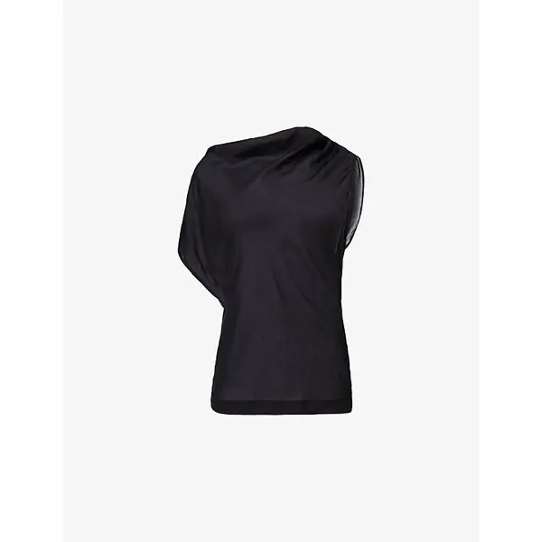 BELLE ANNA Reverie Asymmetric Woven Top