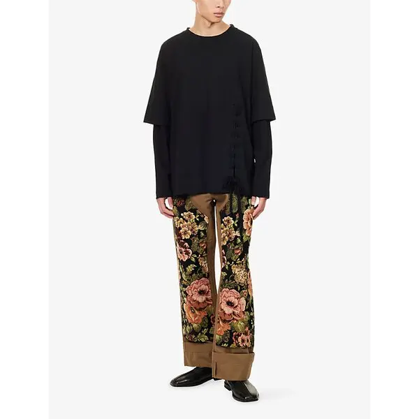 Simone Rocha Layered Long-sleeve Cotton-jersey T-shirt