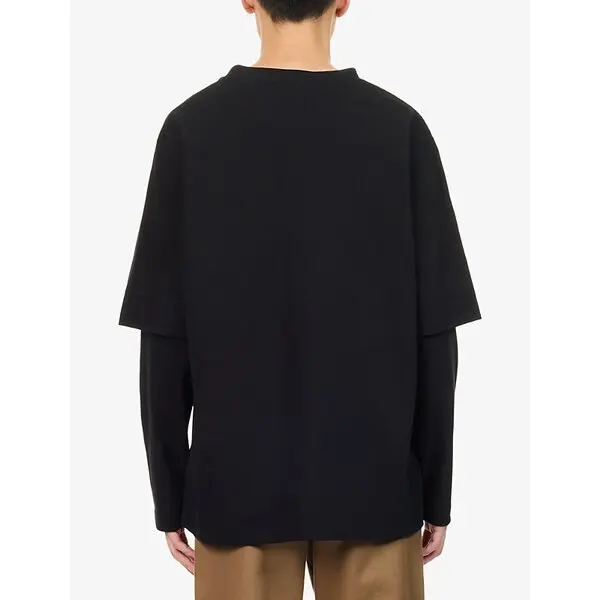 Simone Rocha Layered Long-sleeve Cotton-jersey T-shirt