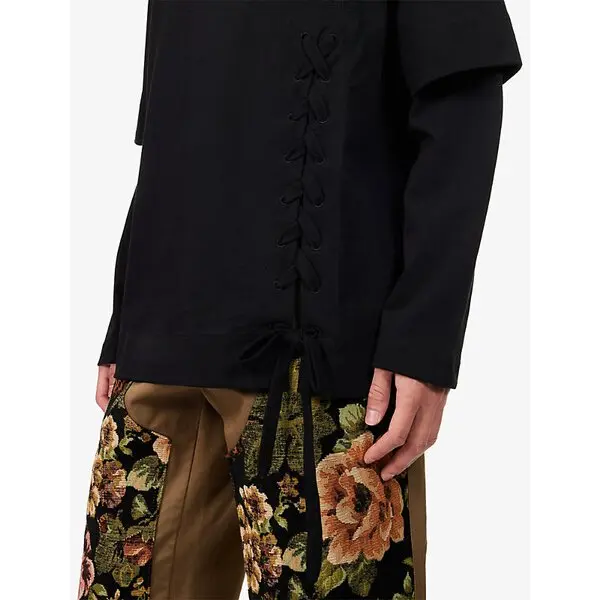 Simone Rocha Layered Long-sleeve Cotton-jersey T-shirt