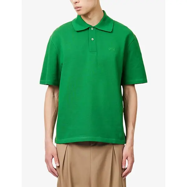 Loewe Anagram-embroidered Cotton Polo Shirt