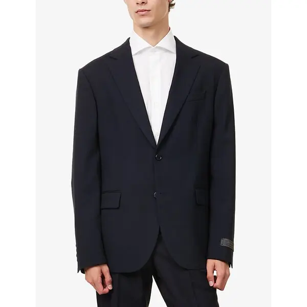 Gant Travel Single-breasted Wool Suit Blazer
